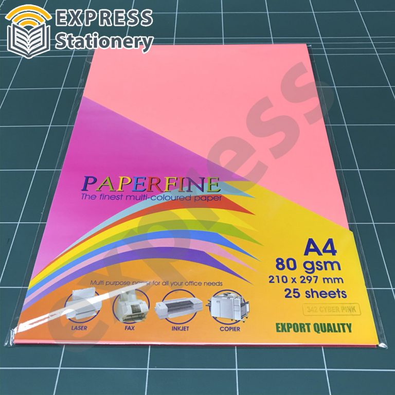 Paperfine Kertas HVS Warna – Cyber Pink – Express Stationery